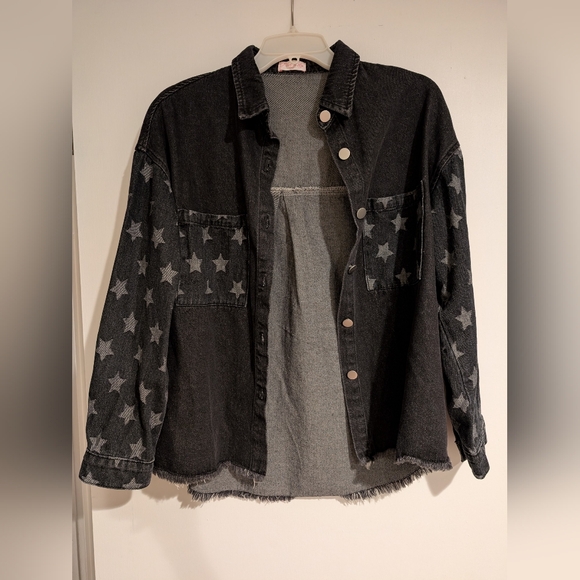 Pink Lily | Jackets & Coats | Pink Lily Star Shacket | Poshmark